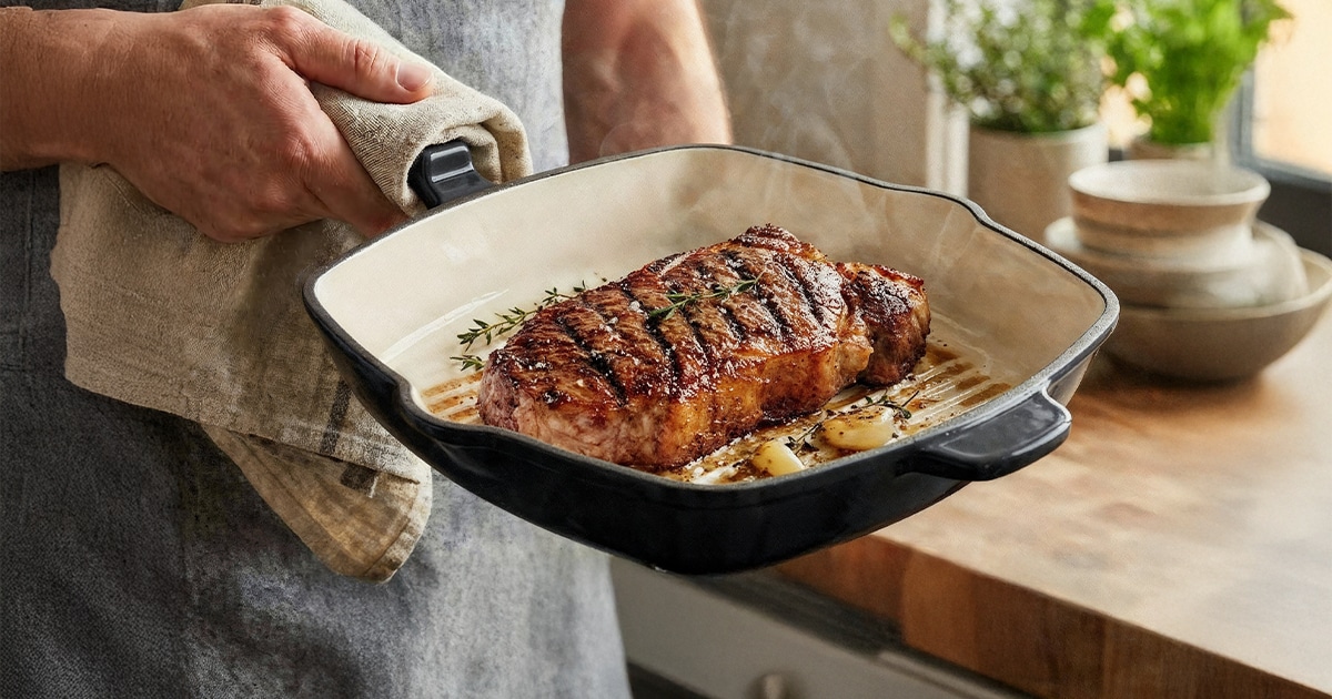 Poêle à griller Römertopf : le plaisir d'un steakhouse à moins de 30 ...